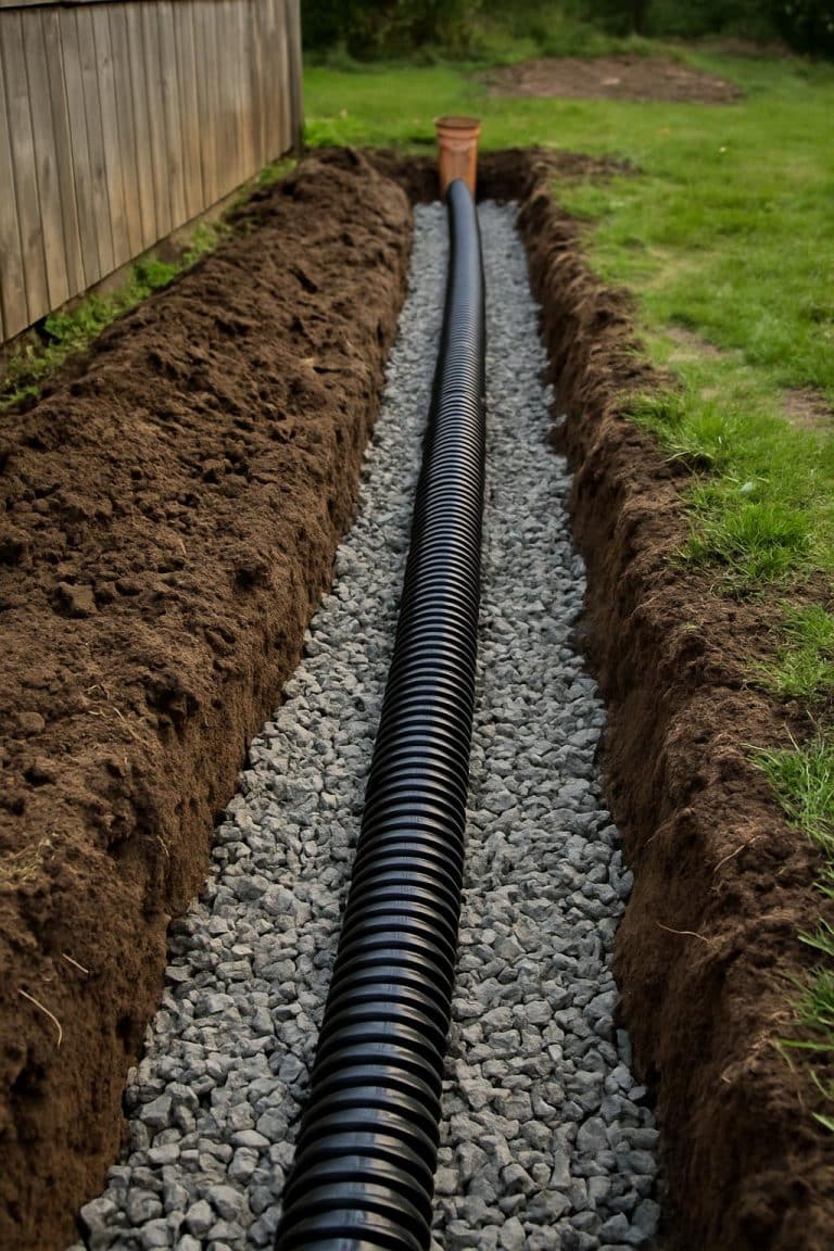 Tranchées drainantes pour eaux de pluie : fonctionnement, prix